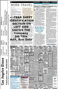 Sample PERM Advertisement for Labor Certification Recruitment | PERM ...